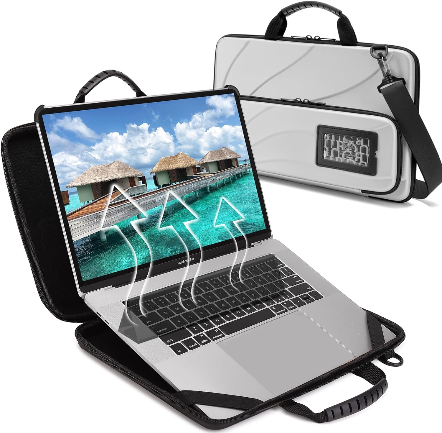 BUG 17.3 Inch Laptop Case Hard Shell, Protective Laptop Carrying Case ...