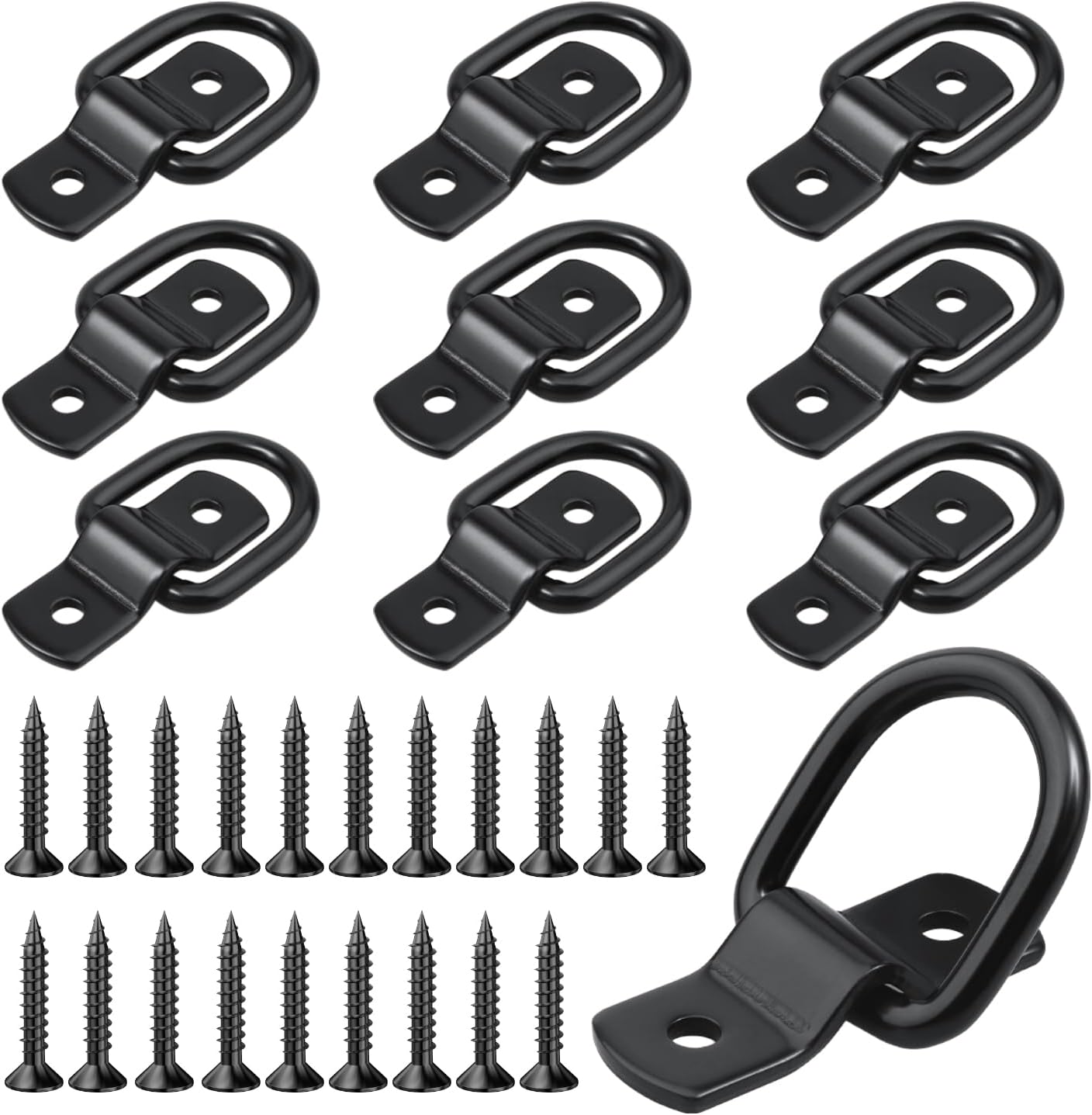 Amazon.com: Sunmall D Ring Tie Down Anchor Hooks, Surface Floor Mount Tie Downs Ring Points with ...