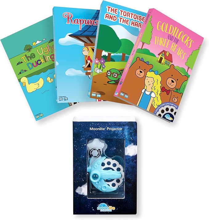 Amazon.com: Moonlite Storytime Mini Projector with 4 Fairy Tale Stories ...