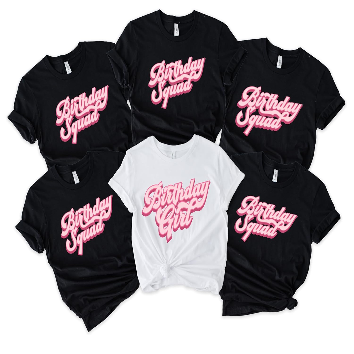 Amazon.com: Birthday Girl, Birthday Party Group Shirts, Birthday Squad ...