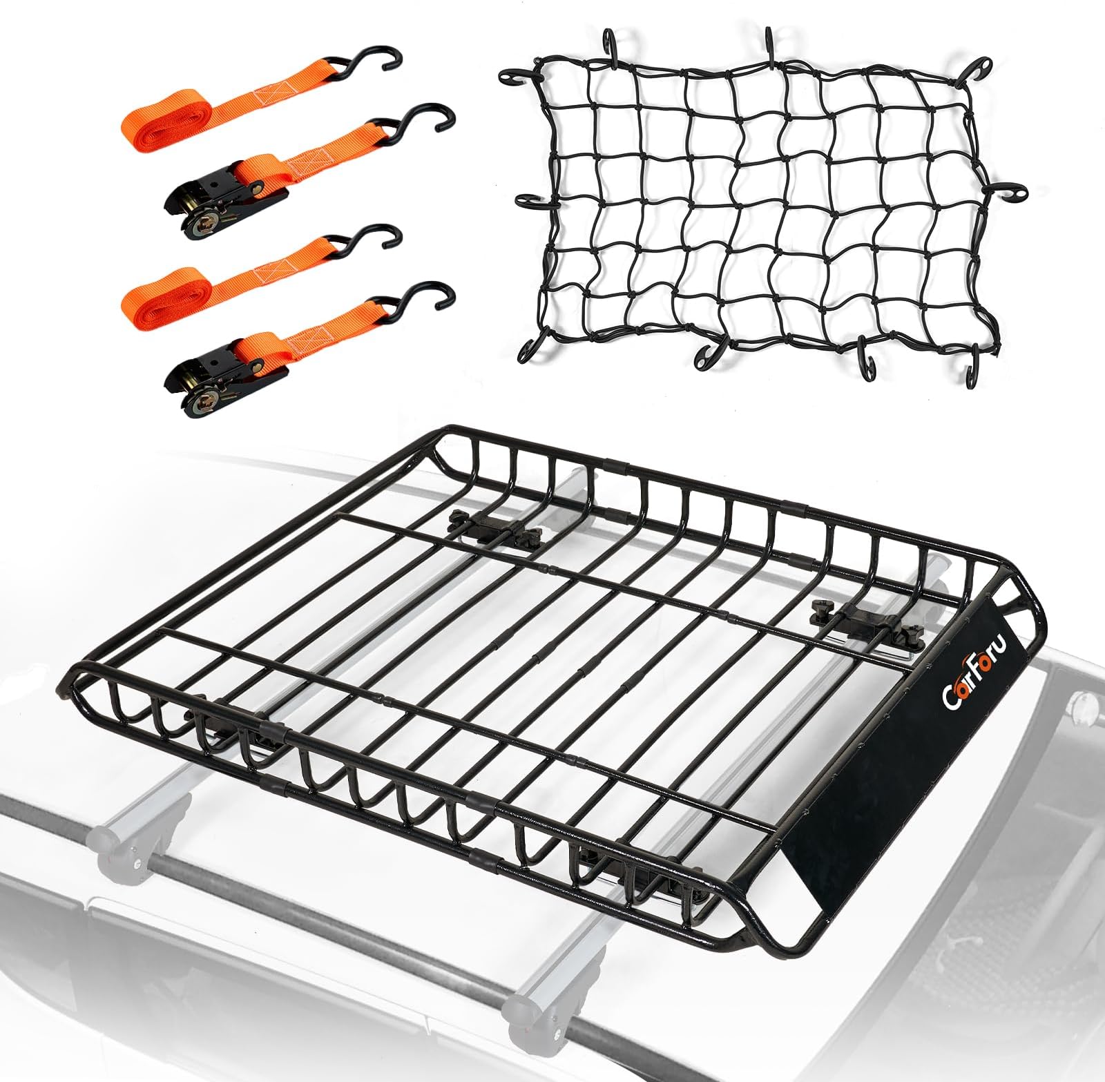 Amazon.com: Carforu Roof Rack Basket 51" X 36" X 5" Universal Rooftop ...