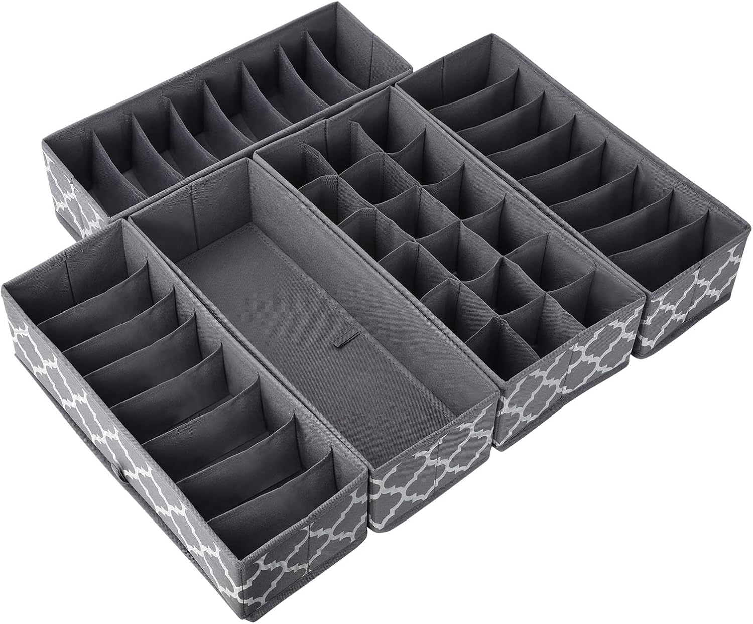 REGALMATE Draw Organizer - Underwear Storage Organiser 5 Set - Drawer ...