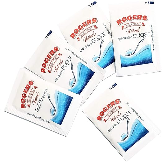 Rogers/Lantic Granulated White Sugar Small Sachet/Packets, 200 Count ...