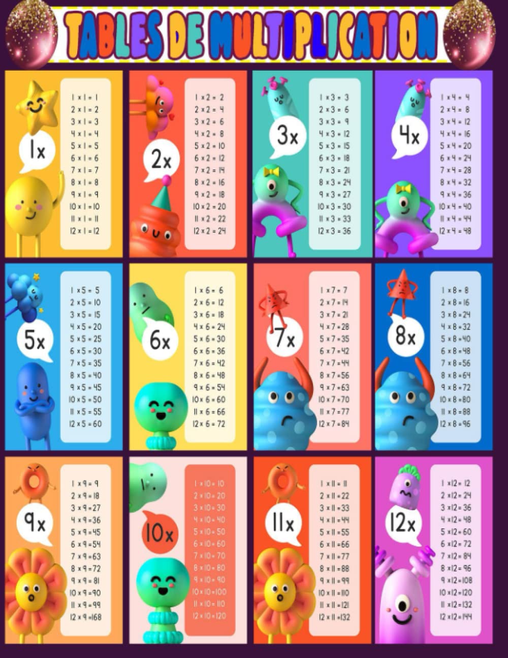 Buy Tables de Multiplication: Apprenez les tables de multiplication ...
