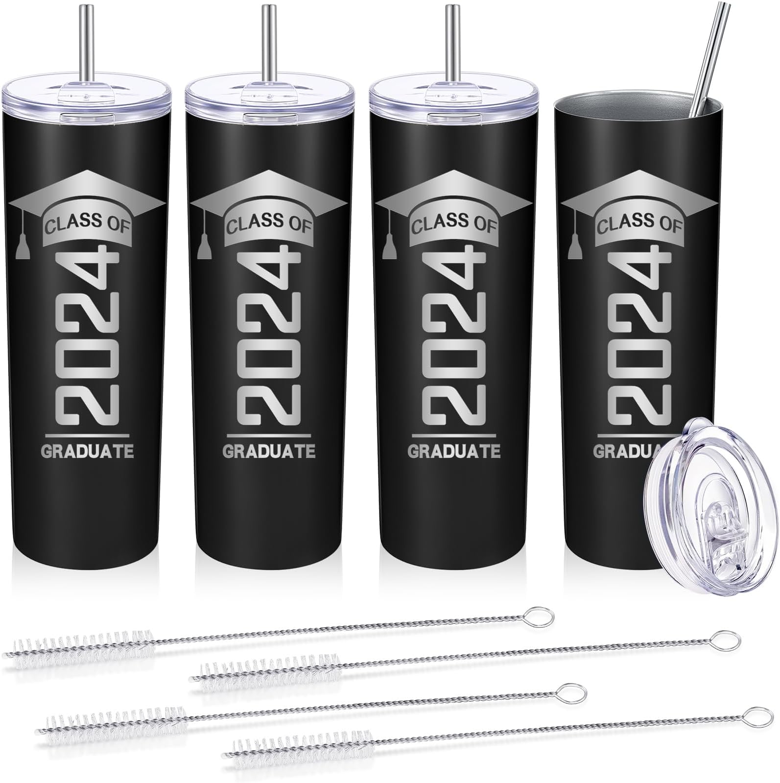 Amazon.com | Irenare 4 Pcs 2024 Graduation Gifts for Her Him 20 oz Grad ...