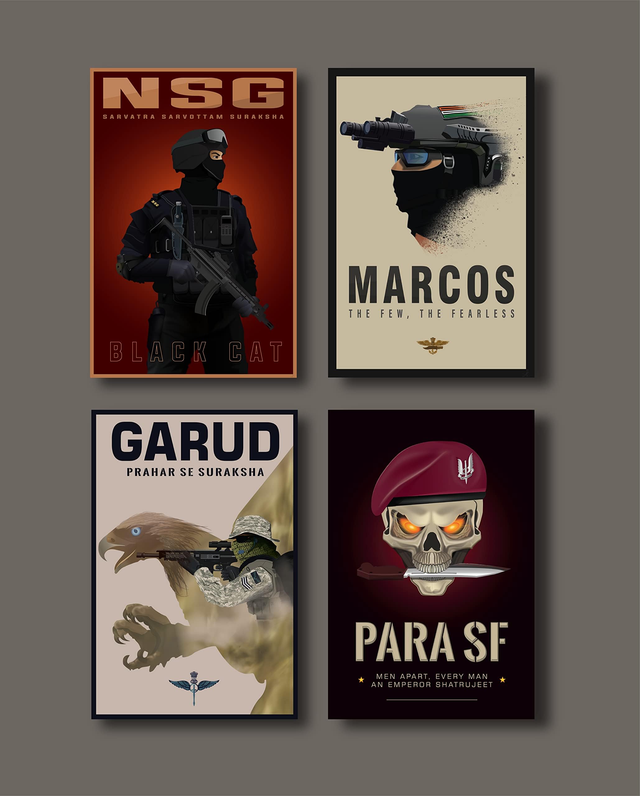 Camo Merch 4 Posters pack - Para SF Poster | Macros Poster | Garud ...