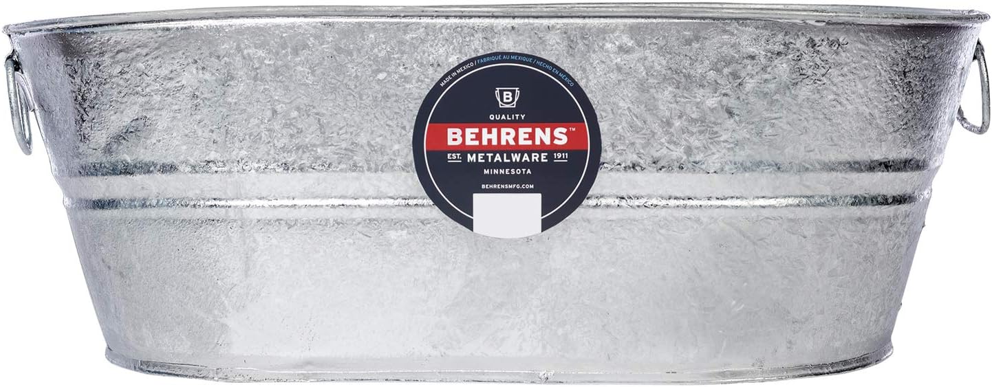 Amazon.com: Behrens 11 gal. Steel Tub Round : Health & Household