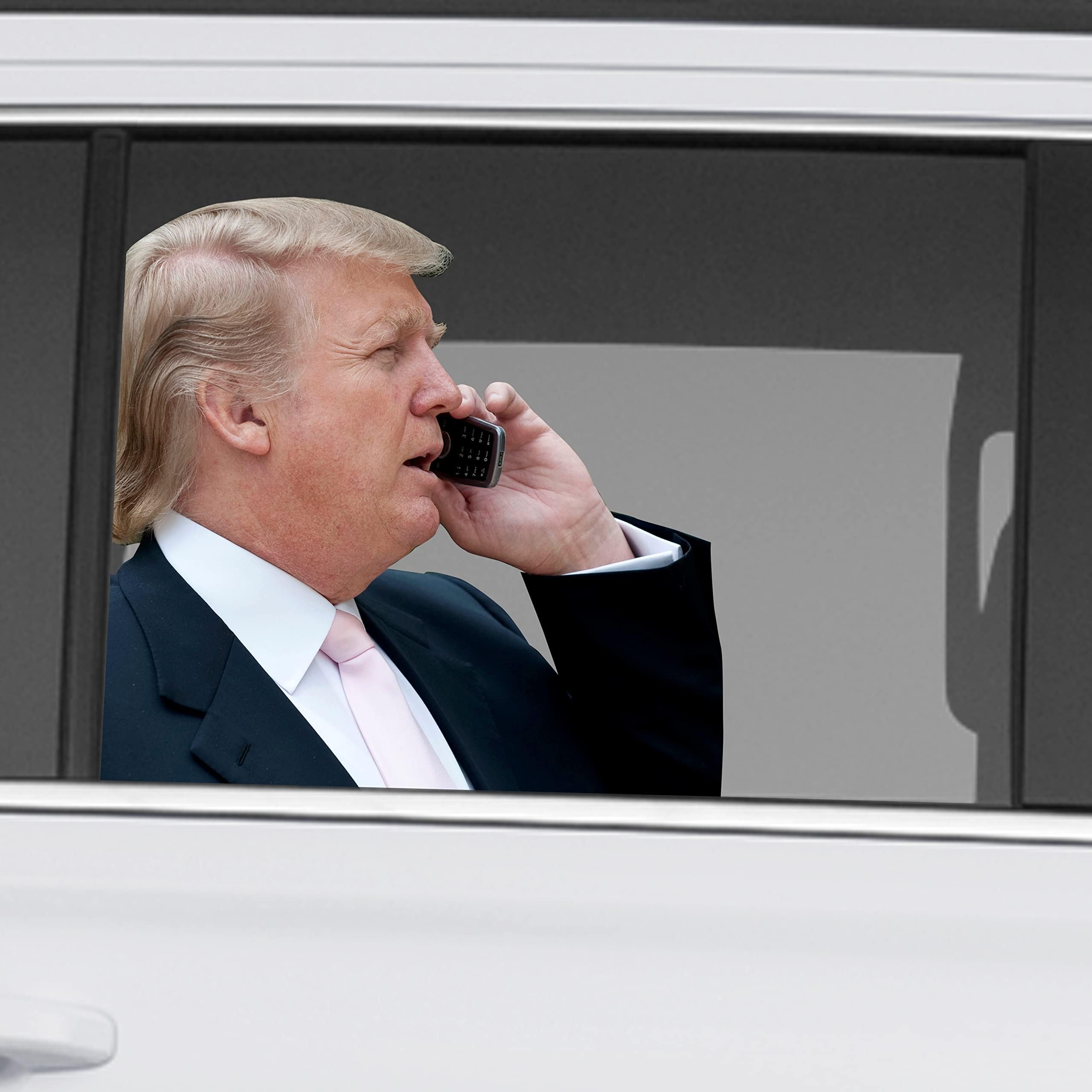 Amazon.com - Donald Trump Perforated Car Window Decal - Realistic Image ...