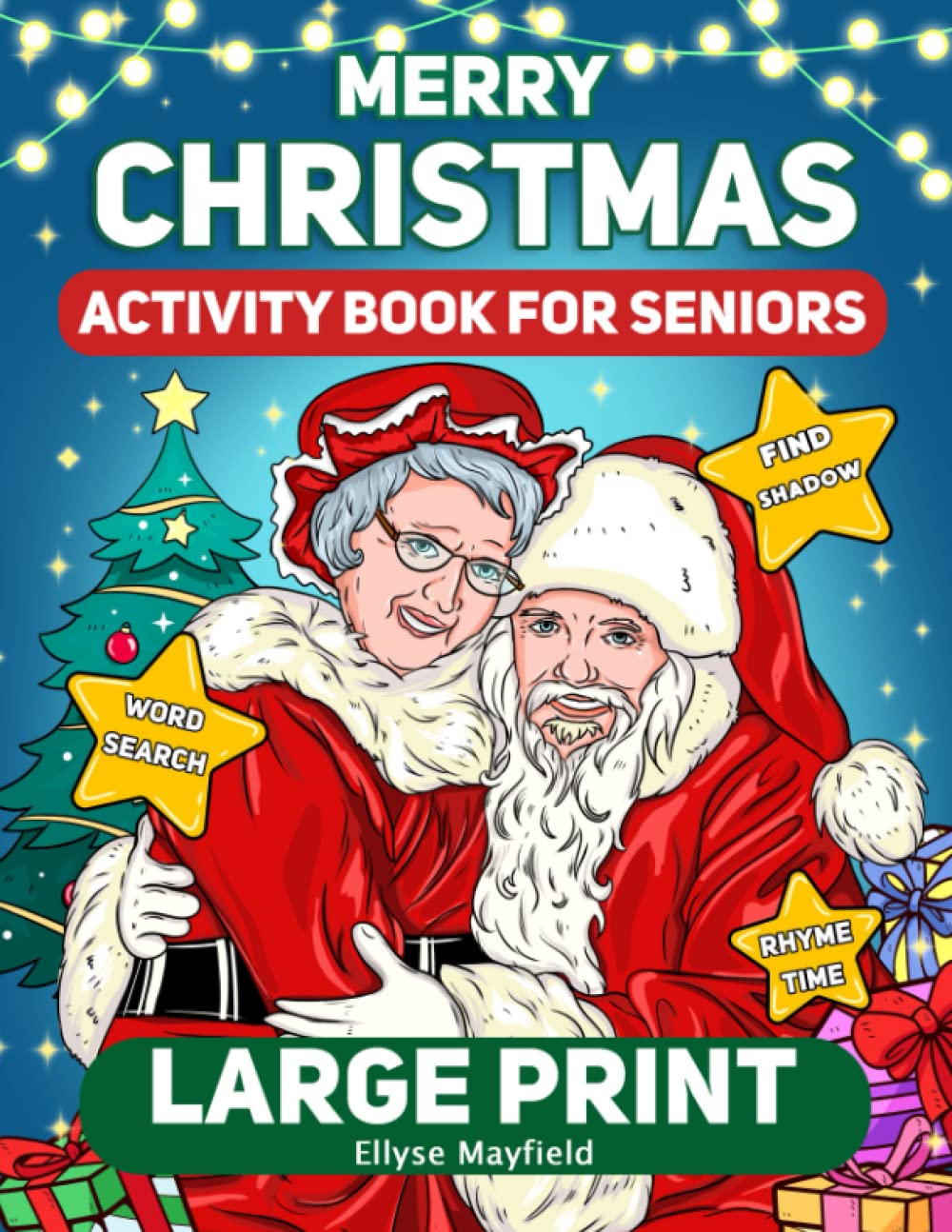 Merry Christmas Activity Book For Seniors: Relaxing Activities About ...