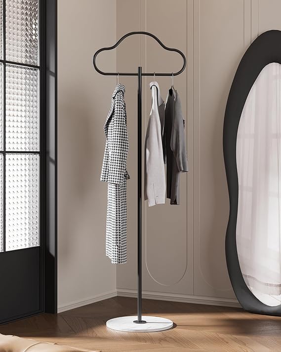 Amazon.com: Semjar Black Modern Small Garment Rack Heavy Duty, Coat ...