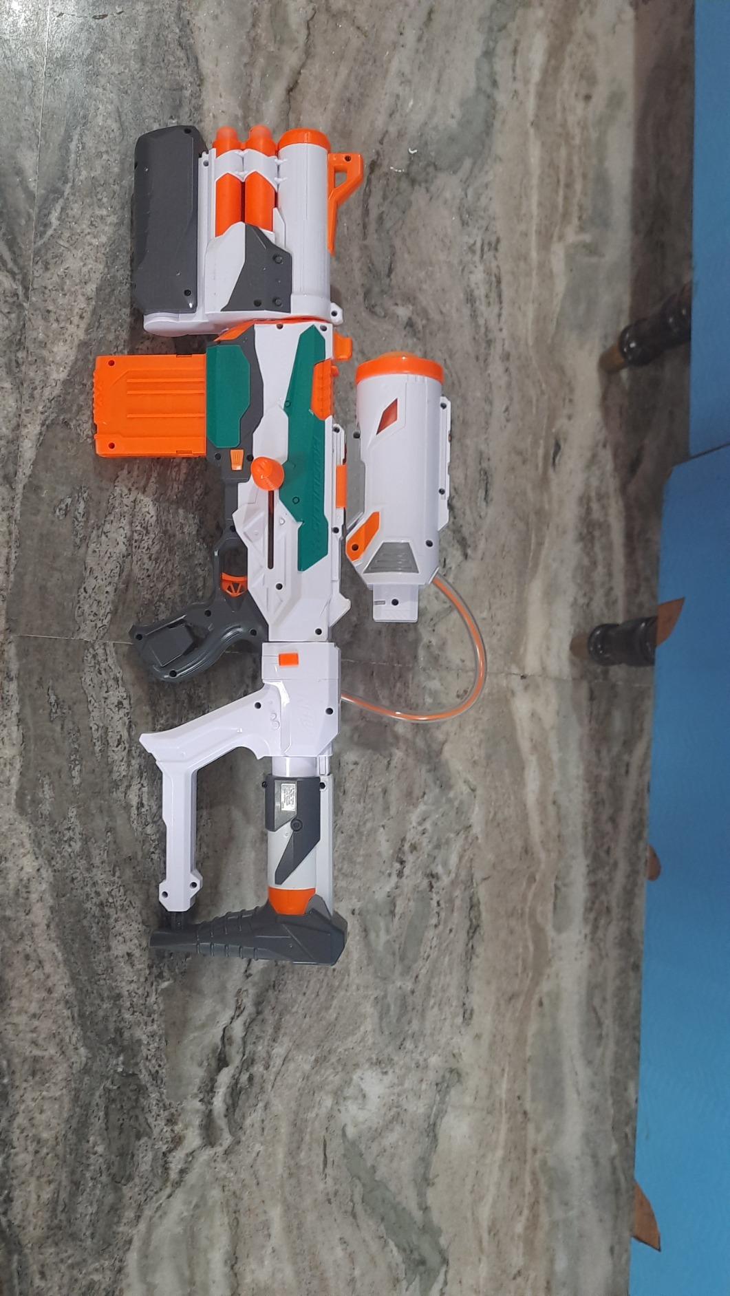 Nerf Modulus Tri Strike Blaster, Mega Barrel Extension, Rocket Launcher ...