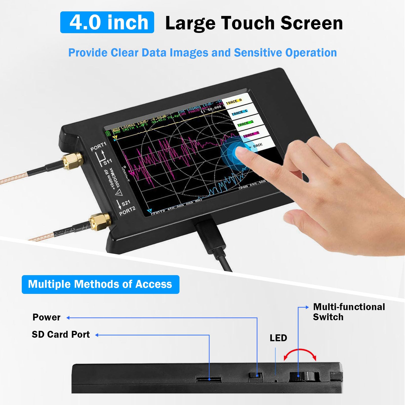 Snapklik.com : Upgraded NanoVNA-H4 Vector Network Analyzer, AURSINC ...