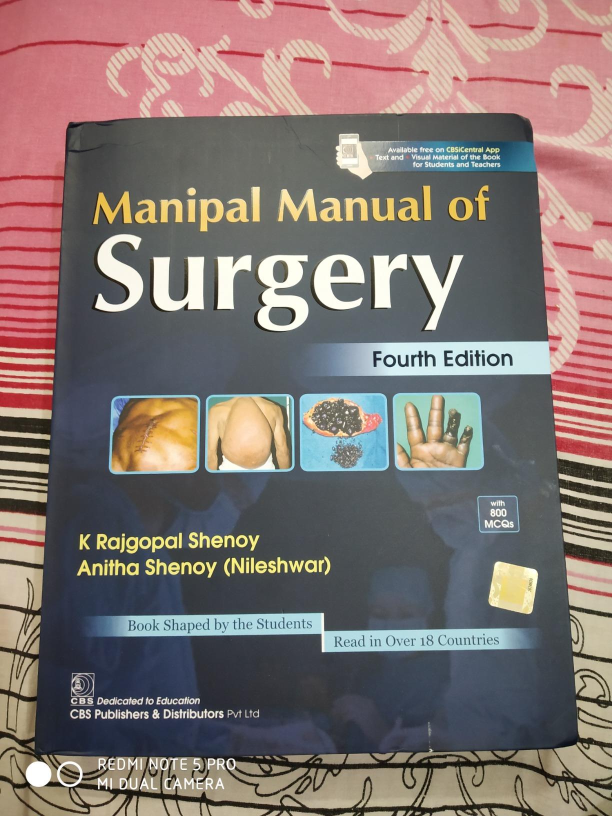 Buy MANIPAL MANUAL OF SURGERY 4ED (PB 2019) Book Online at Low Prices ...