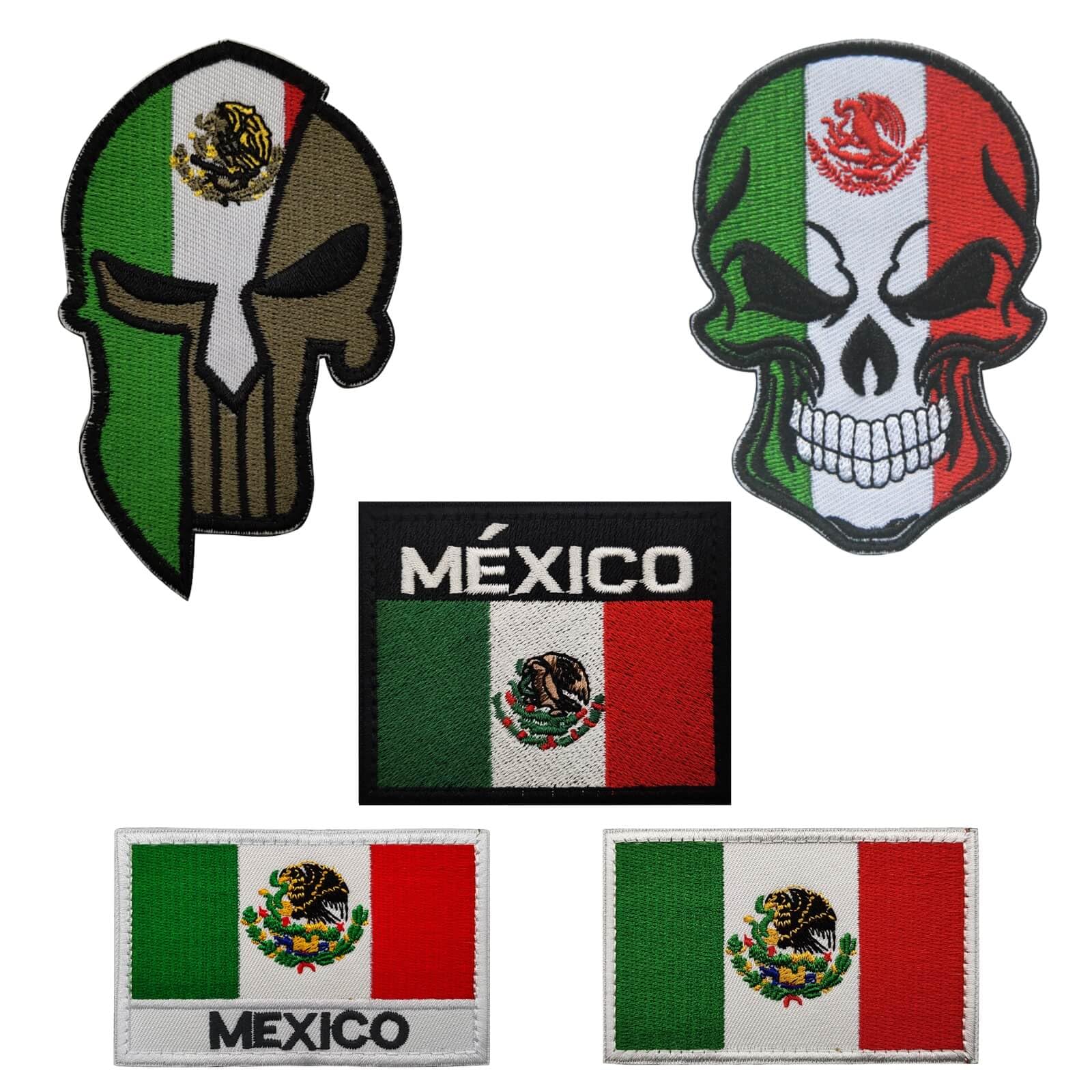 Amazon.com: KANGDAWEI 5PCS Mexican Flag Patch, Mexico Patches for Vest ...