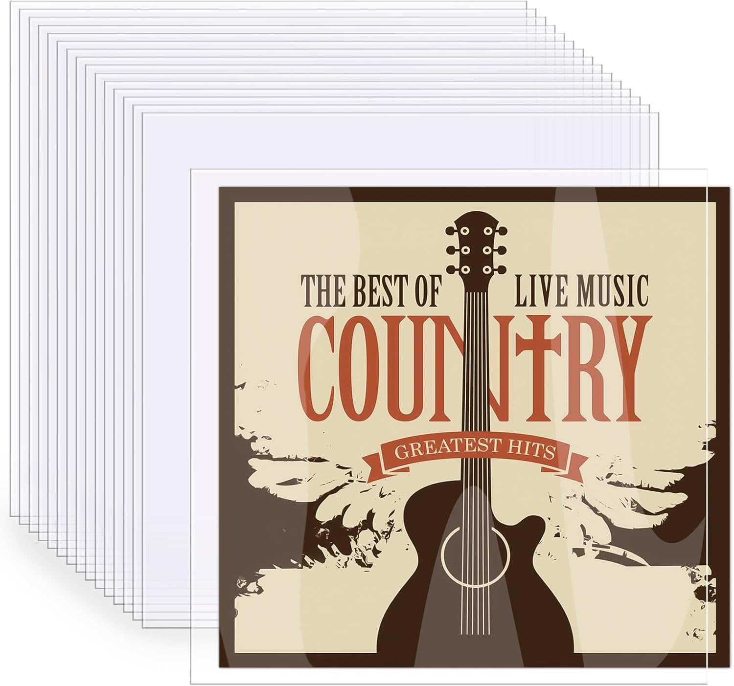 Amazon.com: Ohuimrt Vinyl Record Sleeves, 20 Pack Clear Plastic 12” LP ...