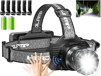 FYONIO Headlamp Rechargeable 500,000 Lumens, Head Lamps LED ...