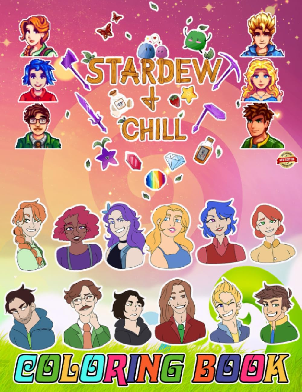 Amazon.com: Stardew V Coloring Book for Fan Men Teen Women Kid Student ...
