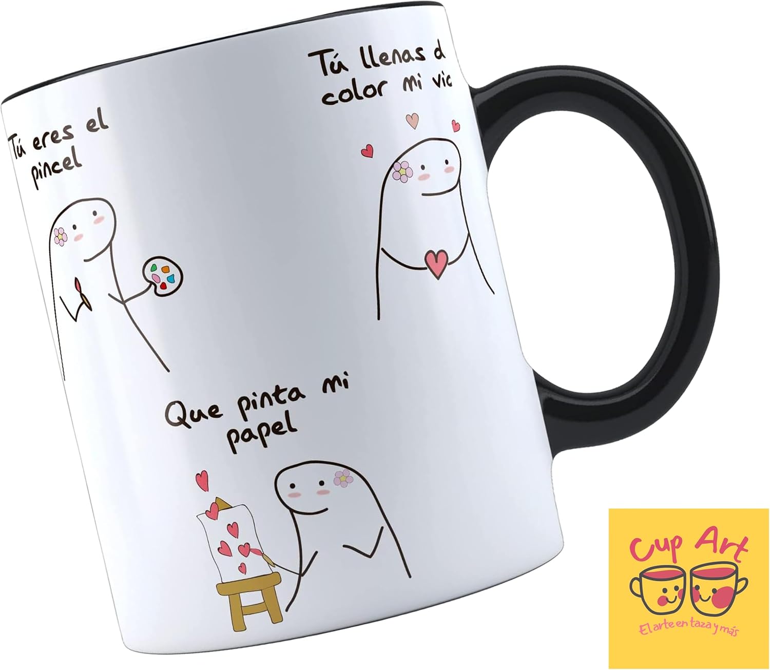 CupArt - Taza meme (Taza Mágica Meme Flork Frase Tu eres el pincel ...