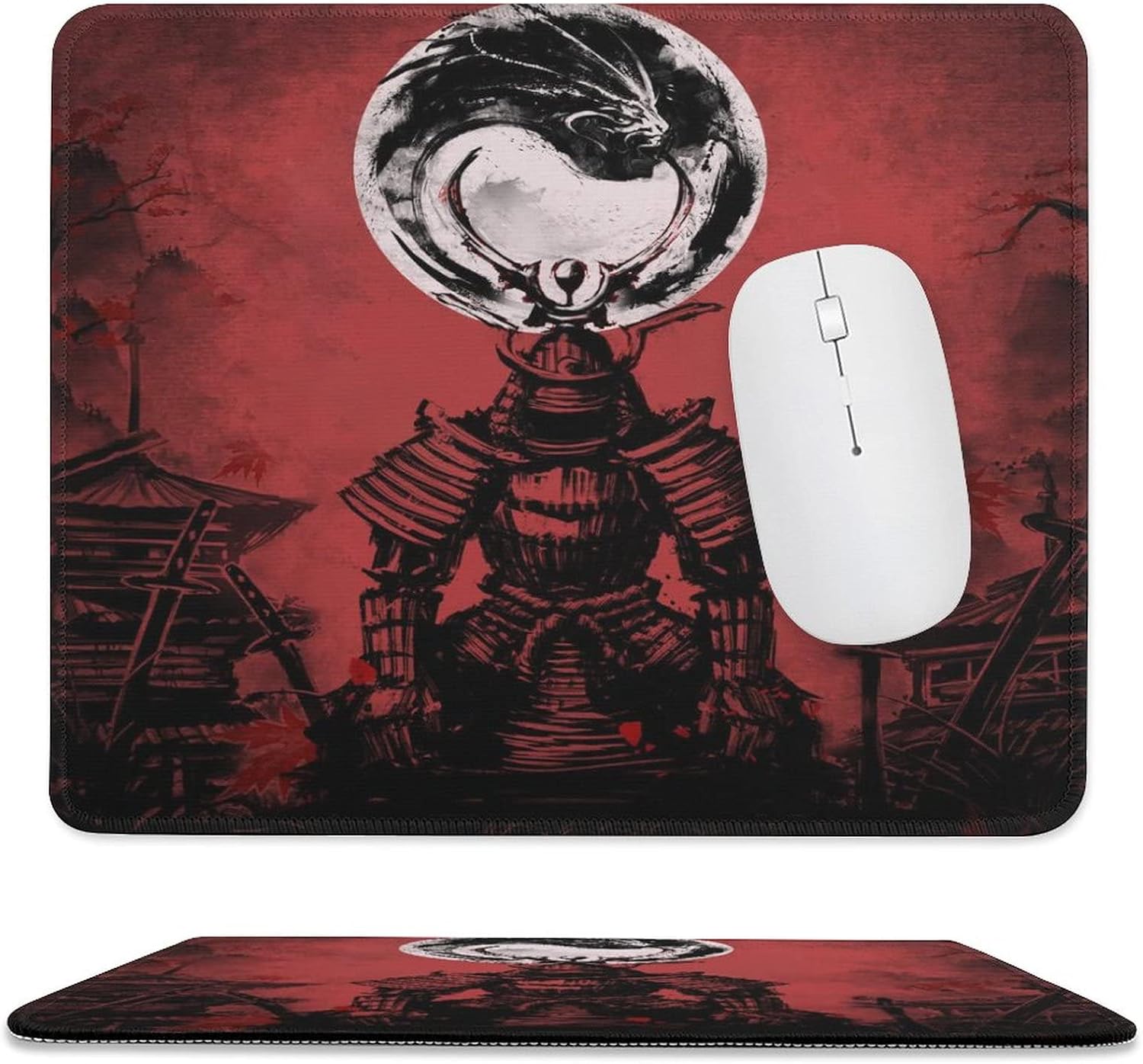 Amazon.com: Japanese Samurai 1 Anti Slip Rubber Mouse Pad Abstract ...