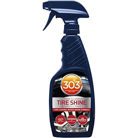 Amazon.com: TriNova Tire Shine Spray No Wipe - Automotive Clear Coat ...
