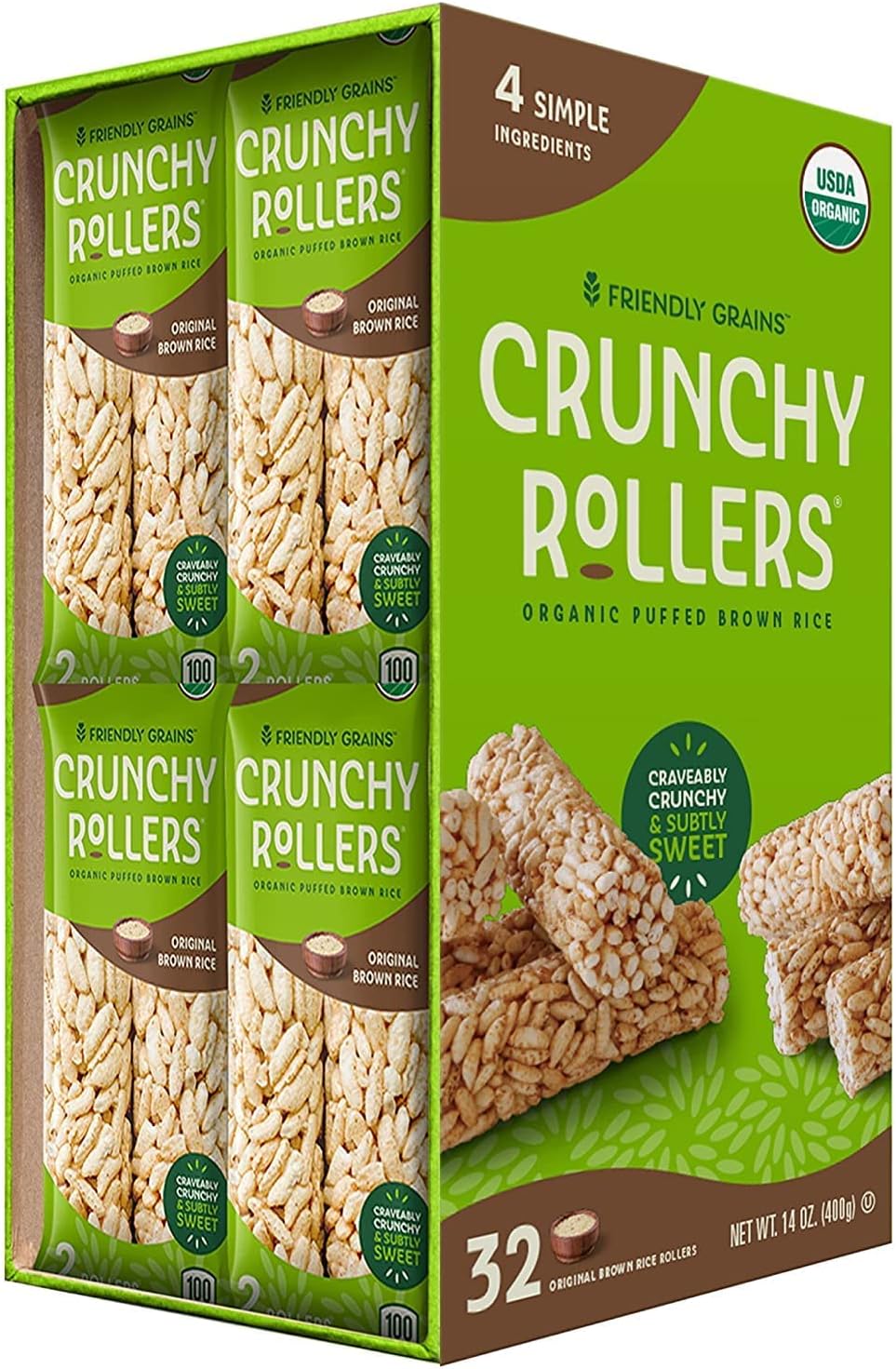 Amazon.com: Bamboo Lane Crunchy Rice Rollers, 3.5 Ounce (Pack of 4 ...