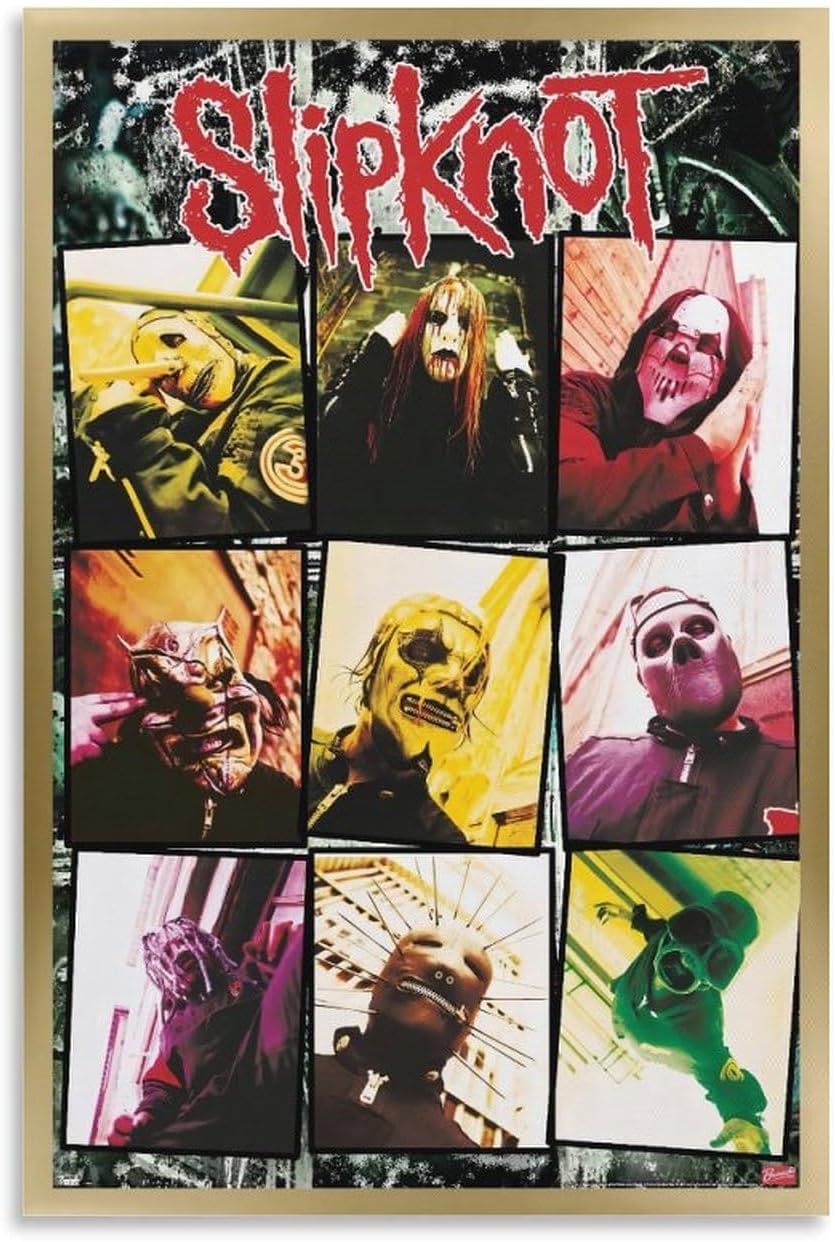 Amazon.com: LXPDEART Slipknot Poster Heavy Metal Band Poster Style ...