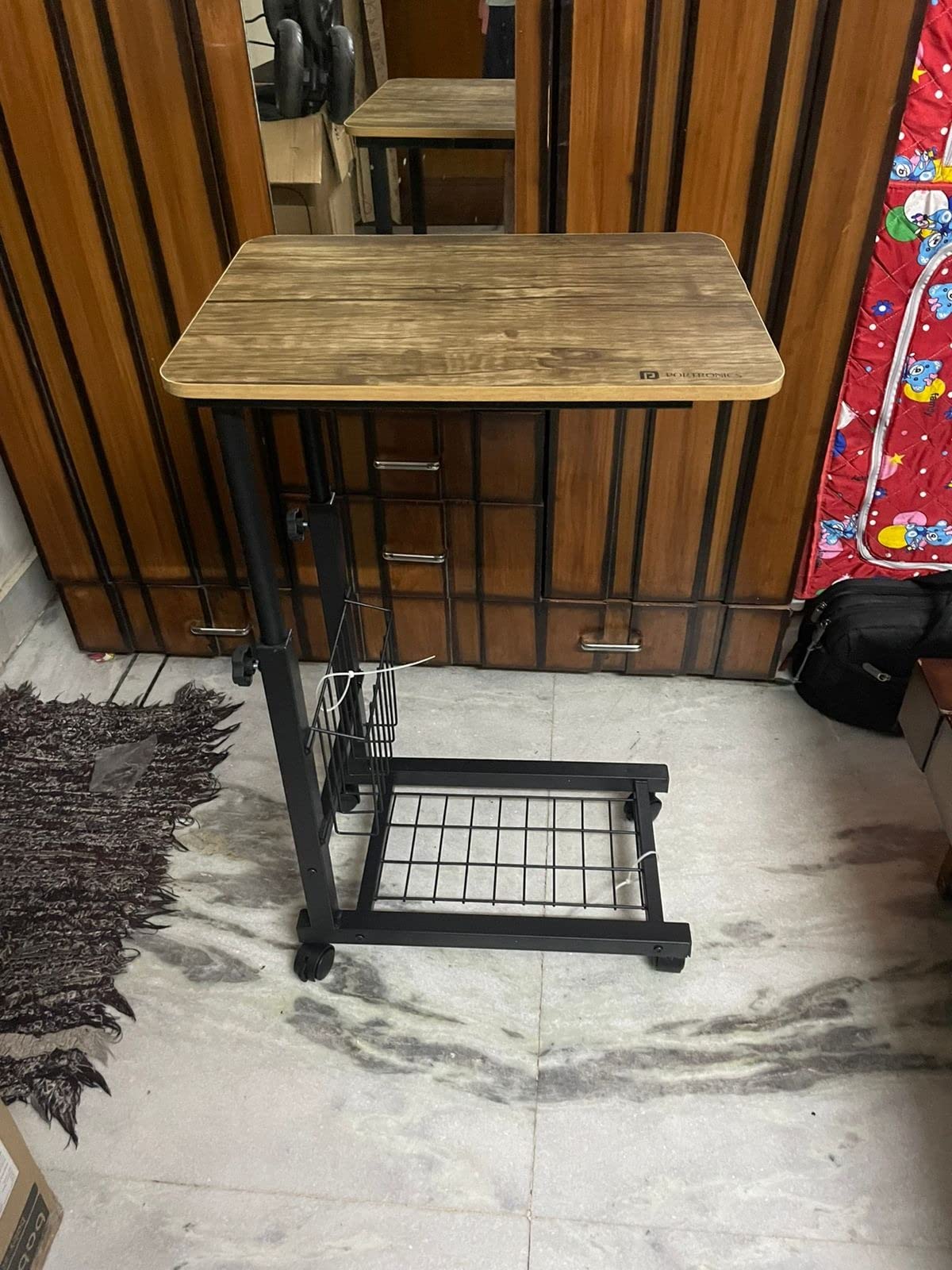 Portronics My Buddy D Pro Multipurpose Movable Laptop Study Table with ...