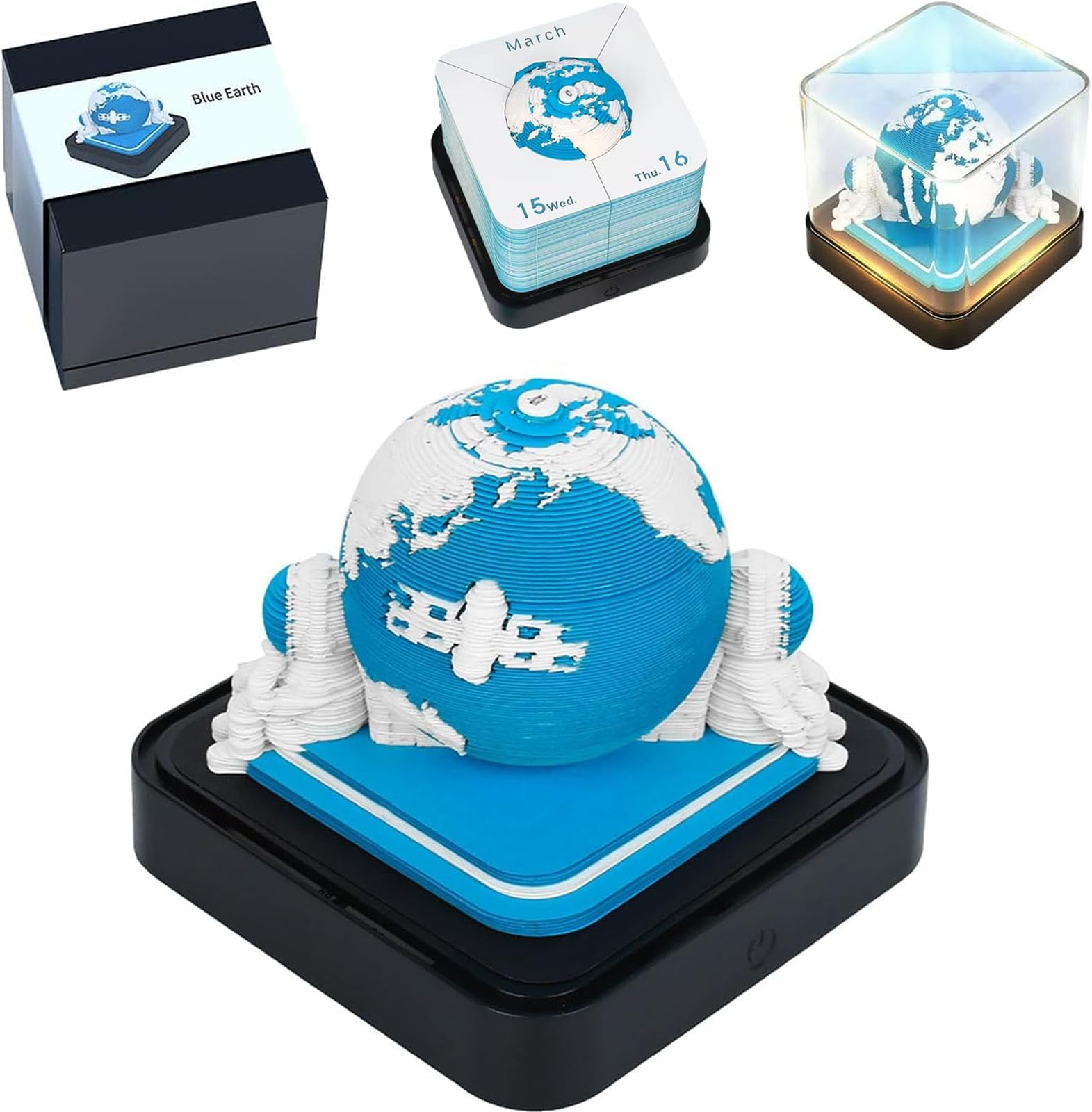 Amazon.com : RSLIPIN 3D Memo Pad Time Piece Calendar 2025,3D Calendar ...