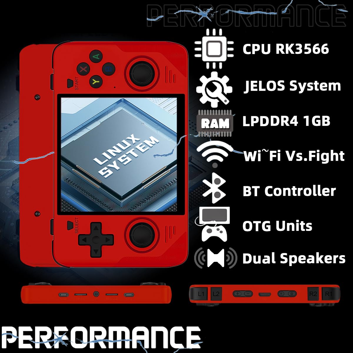 RGB30 Handheld Game Console 4.0 inch Pro Retro Games Consoles Classic ...