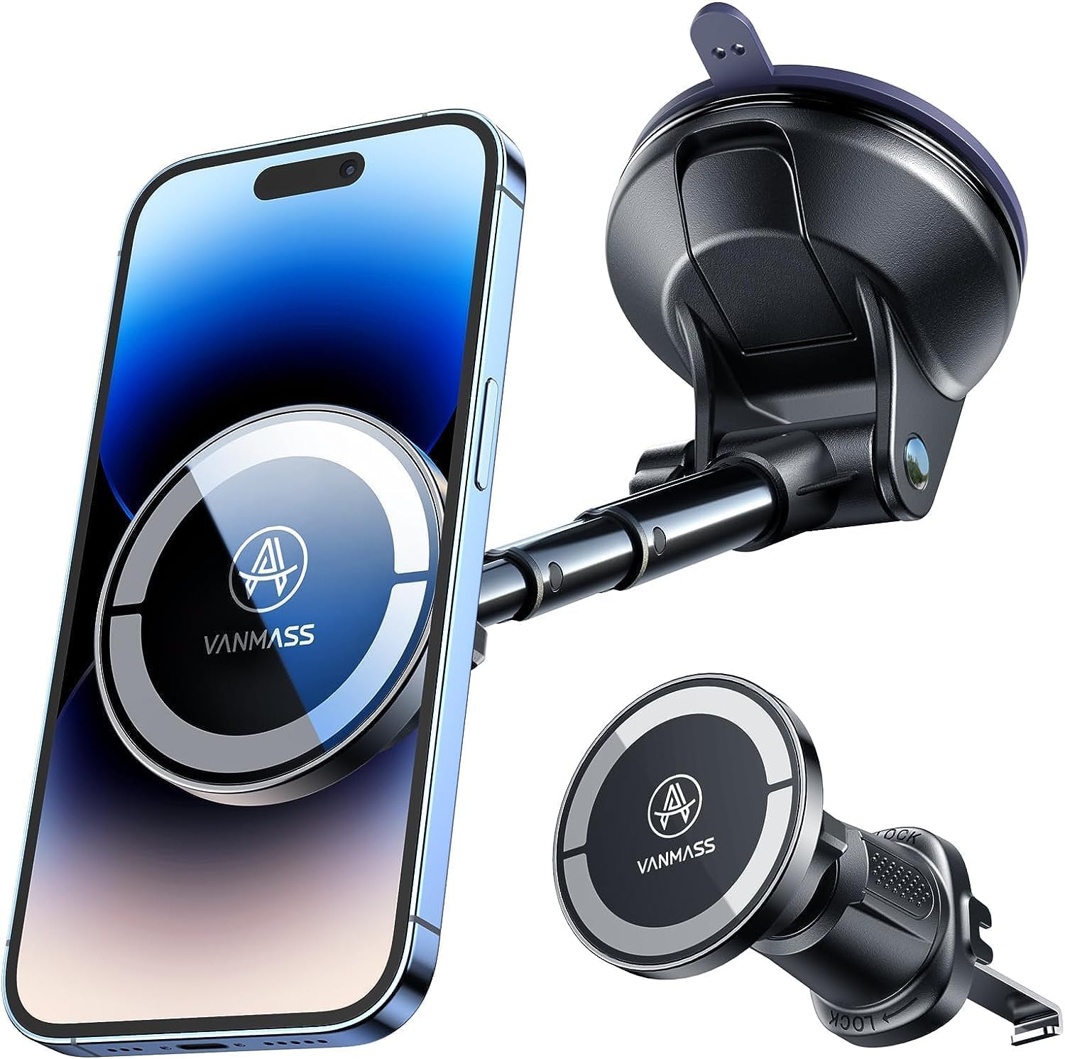 Amazon.com: VANMASS Ultra Magnetic Car Phone Holder [2024 Strongest ...