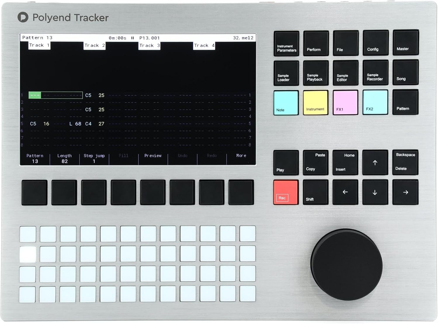 Amazon.com: Polyend Tracker Tabletop Sampler, Wavetable Synthesizer and Sequencer - Silver ...