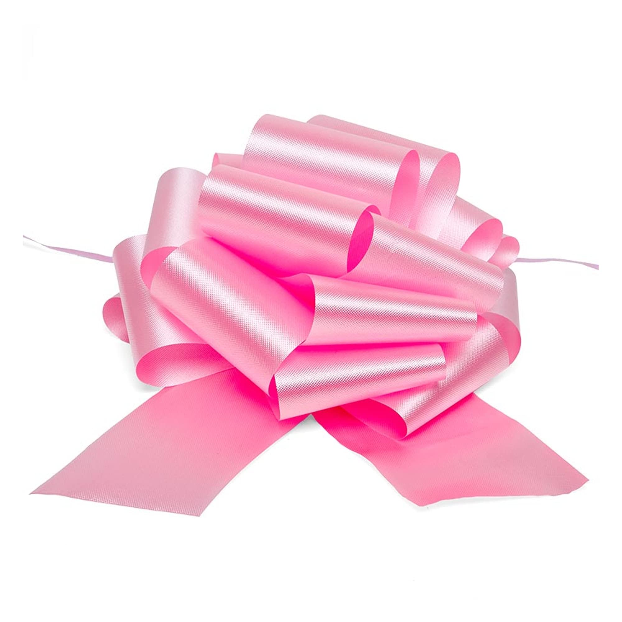 Amazon.com: 8" Large Pink Embossed Pull String Bows (1 Bow) : Health ...