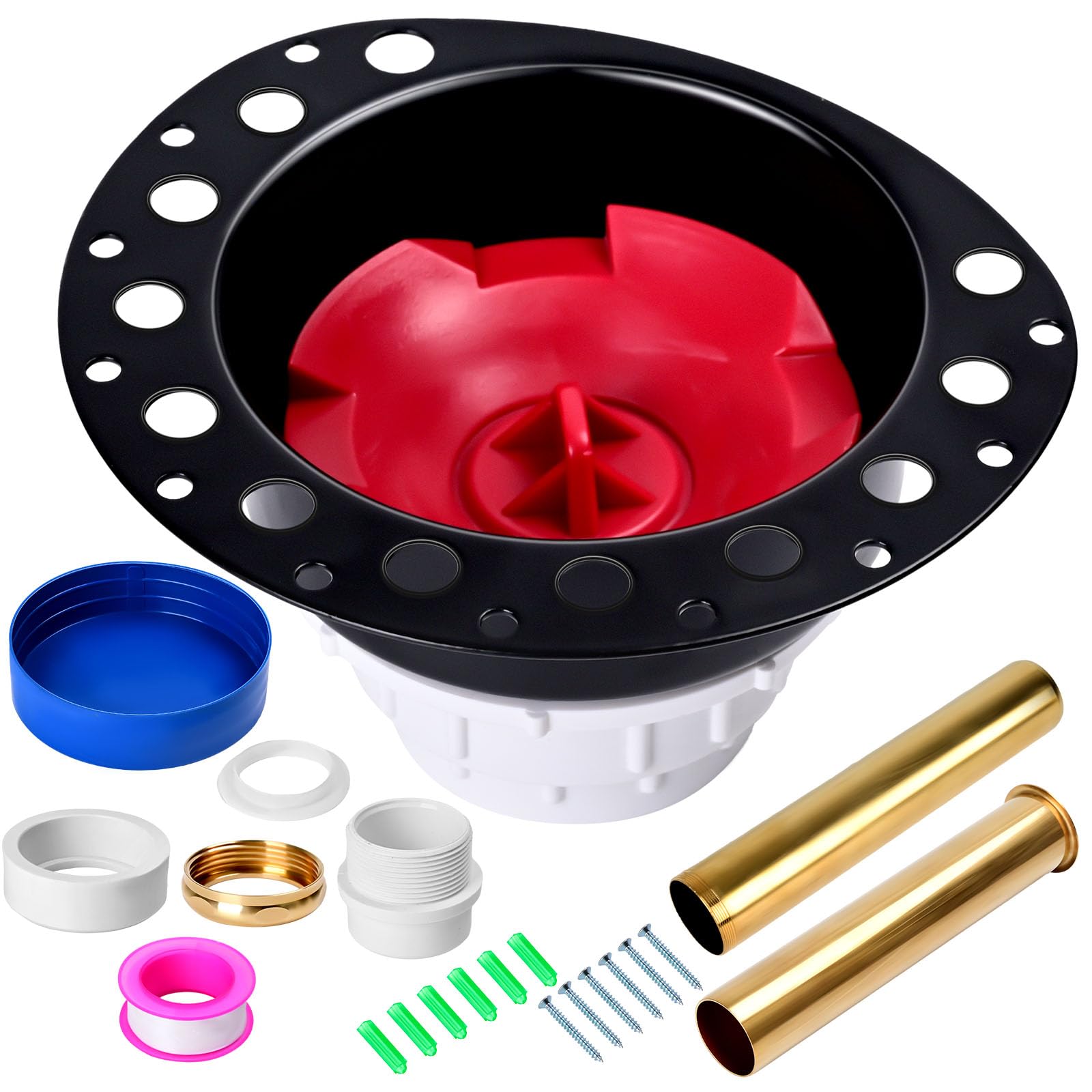 Freestanding Tub Drain Rough-in Kit, Upgrade Drain Kit with PVC Adapter ...