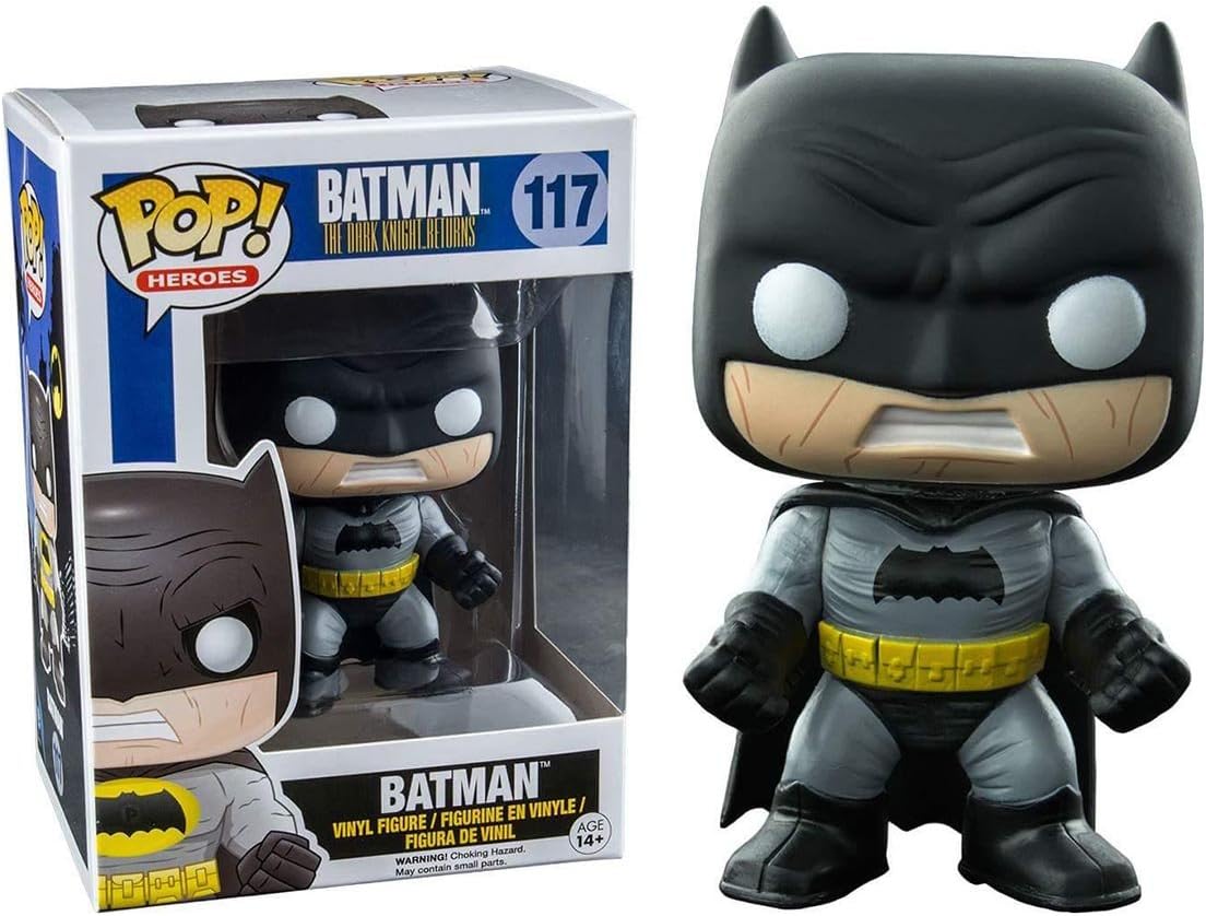 Funko 117 Pop DC Comics Dark Knight Batman Black Costume : Amazon.co.uk ...