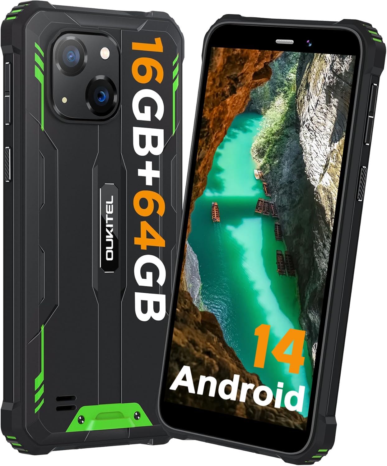 Amazon.com: OUKITEL G2 Rugged Phone Unlocked, 6" Screen Cell Phone ...