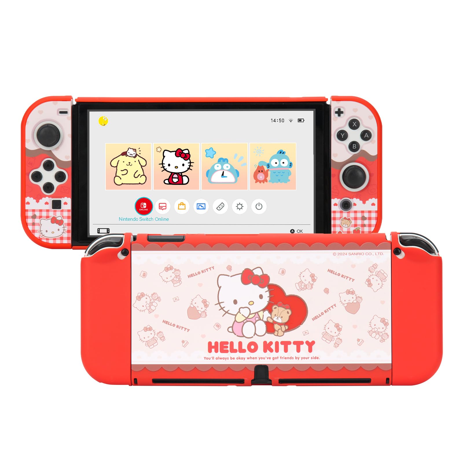 Amazon.com: Kuitmor Protective Shell for Switch OLED,Slim Cover Case ...