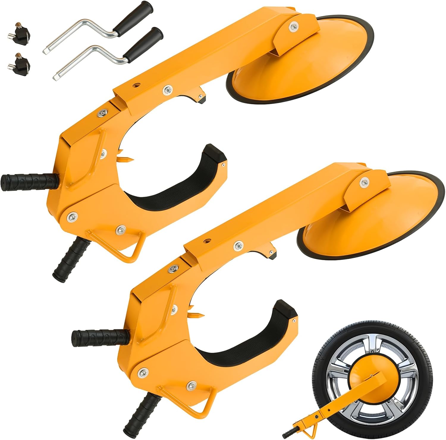 Amazon.com: weyleity Wheel Lock Clamp | Heavy-Duty Anti Theft Tire Lock ...