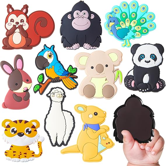 Amazon.com: Fridge Magnets for Toddlers 1-3,Cute Animal Fridge Magnets ...