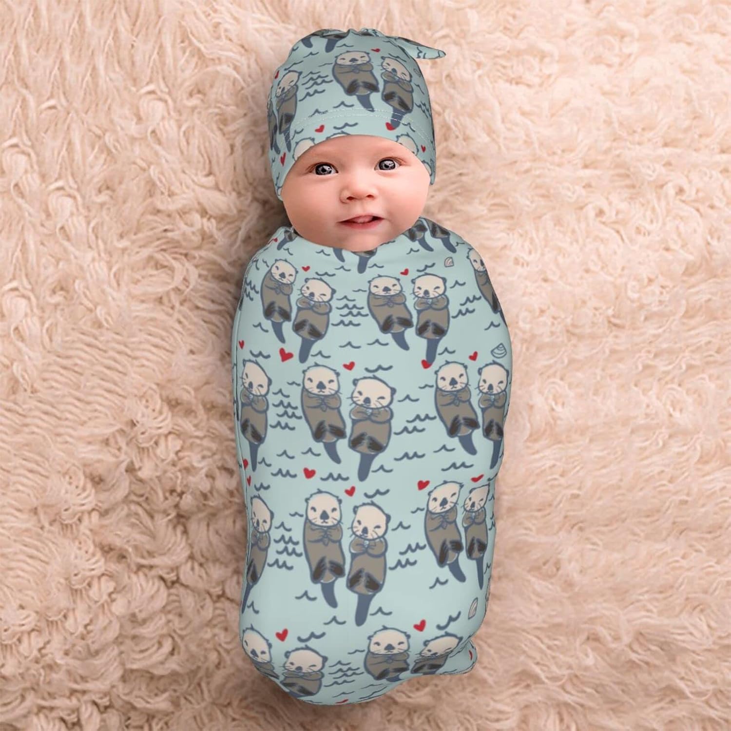 Amazon.com: Cute Baby Stuff,Otter Swaddle for Baby,Otter swaddele ...