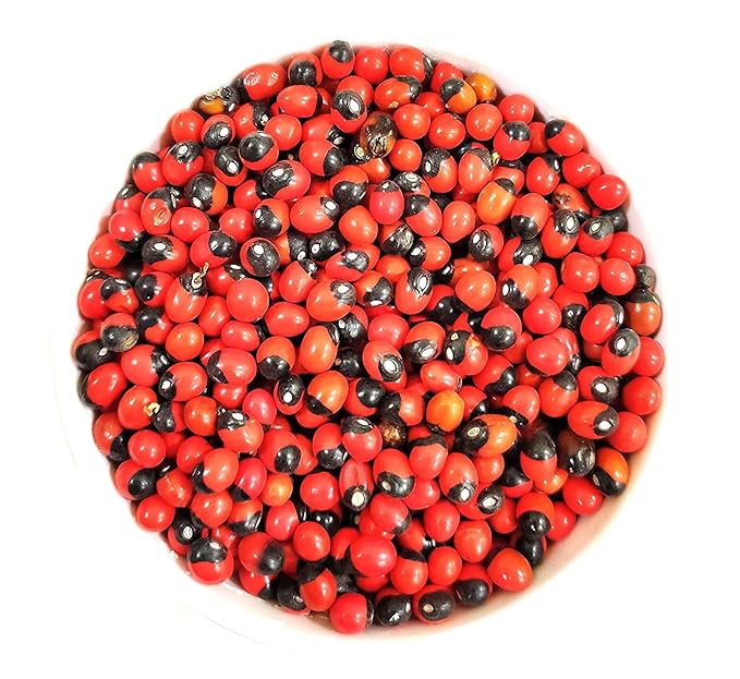 Devotional Kart Natural Rakt Gunja/Chirmi/Red Gunja/lal gunja beej ...