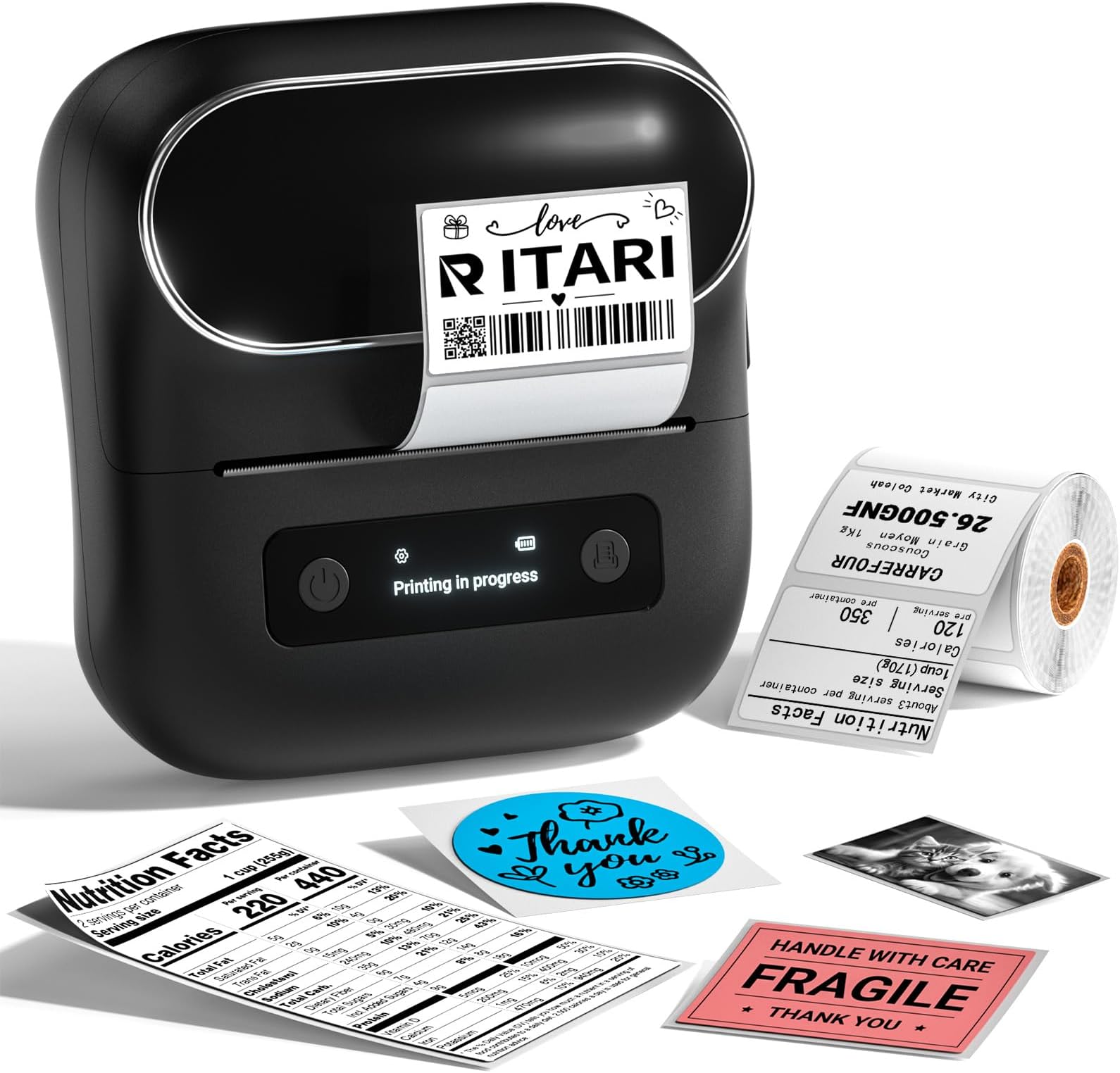 Itari M220 Wireless Thermischer Etikettendrucker, Upgrade 80mm ...