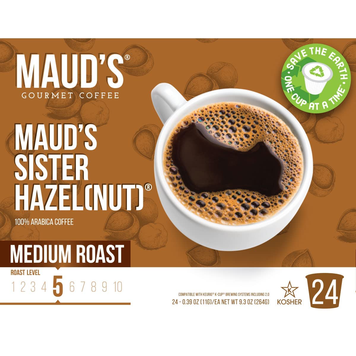 Snapklik.com : Mauds Sweet Hazelnut Flavored Coffee Pods, 24 Ct Sister ...