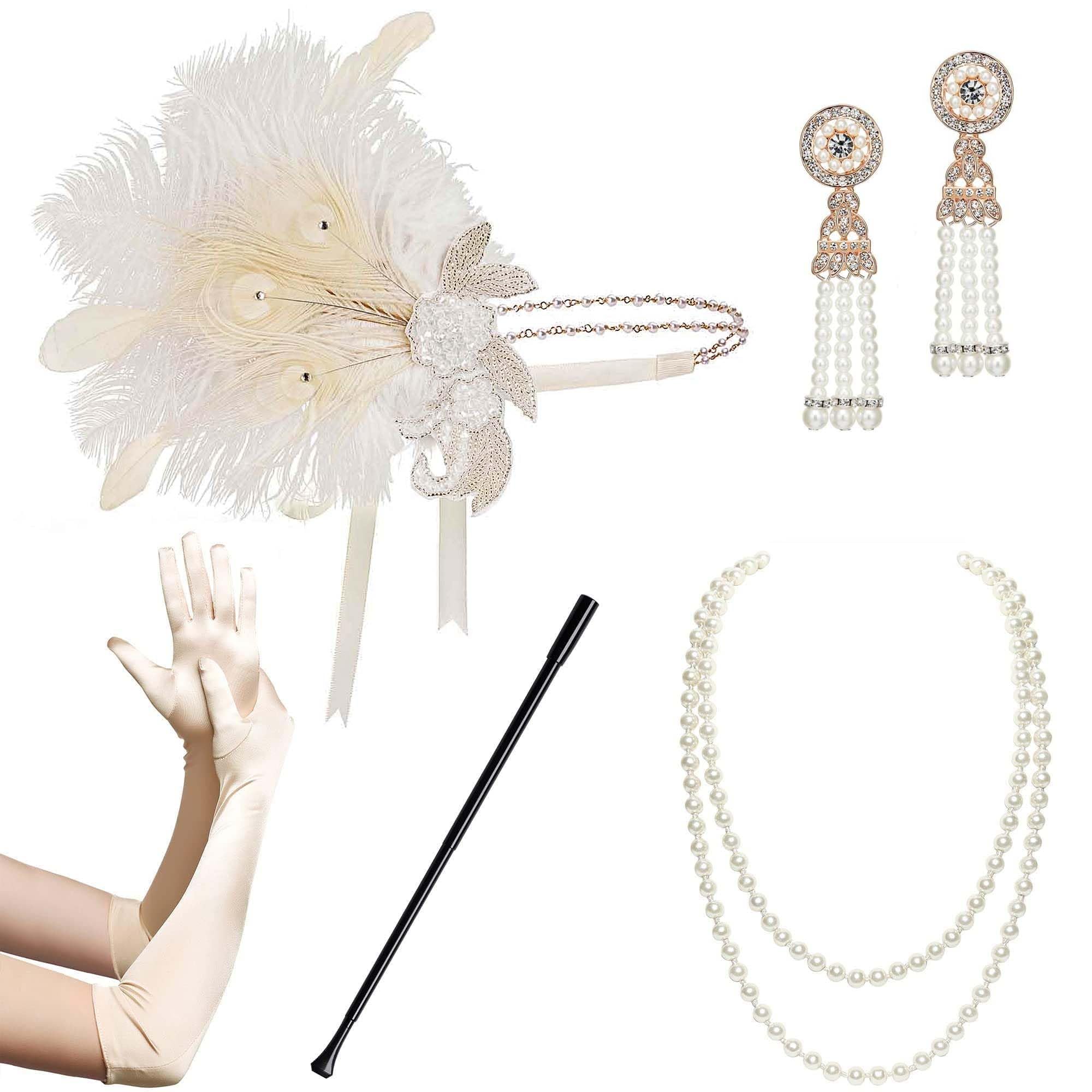 Snapklik.com : 1920s Flapper Accessories Gatsby Costume Accessories Set ...