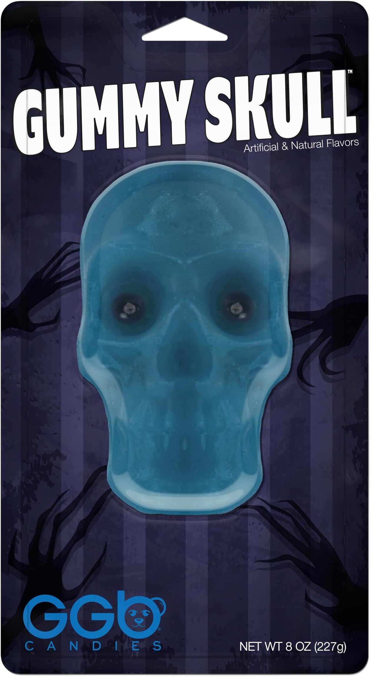 Amazon.com : Gummy Skull from GGB Candies (Blue Raspberry, 8 Ounce ...