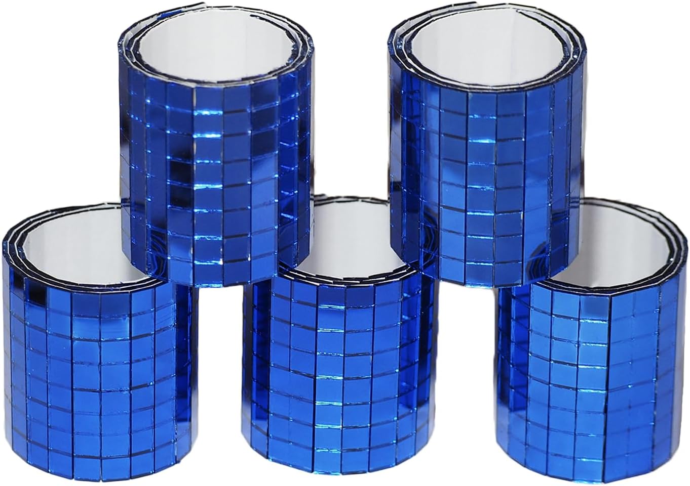 Yeehlmer Glass Mirror Disco Tiles 2400Pcs, 5 x 5 mm Self-Adhesive ...