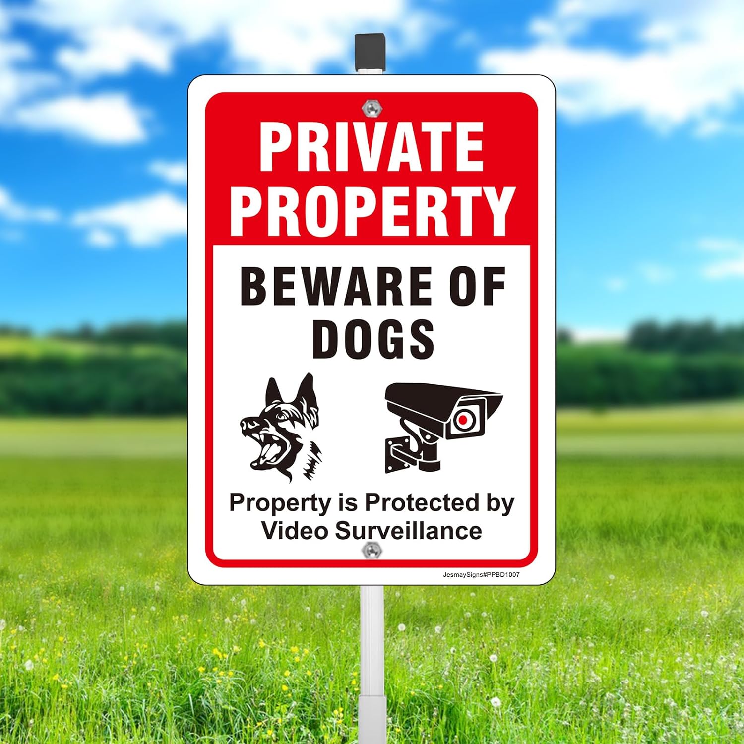 Amazon.com: Private Property Beware of Dog Sign,Property is Protected ...