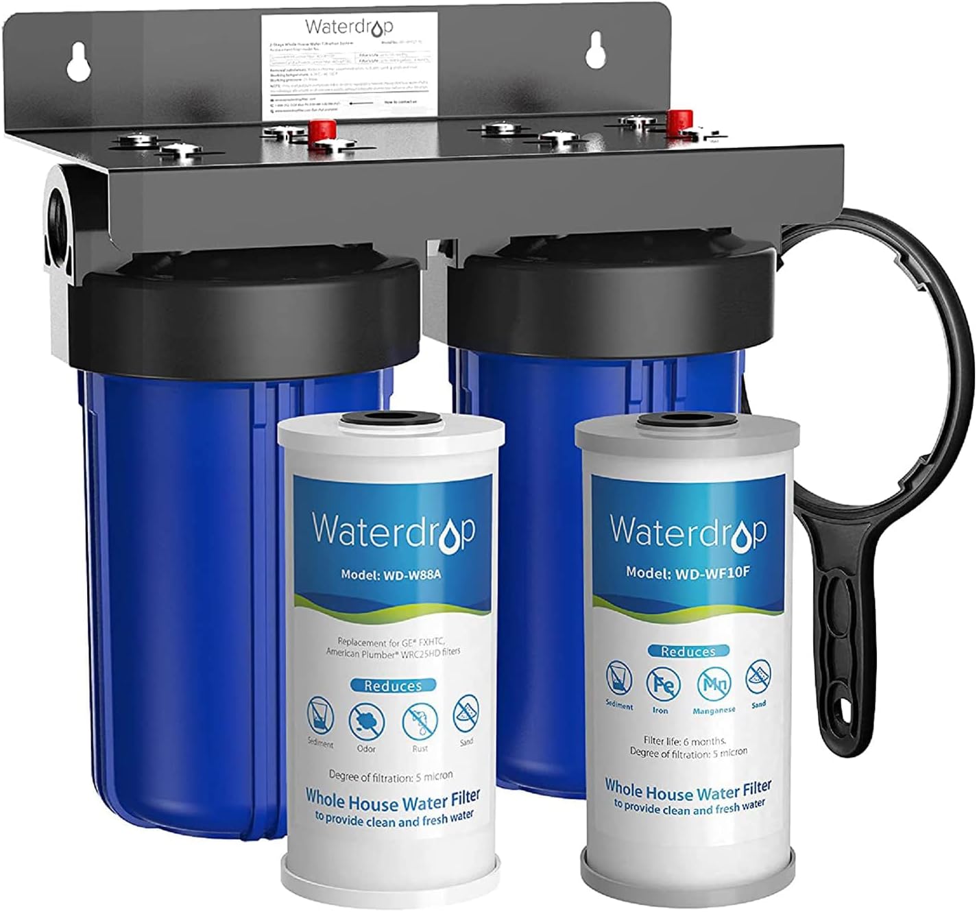 SimPure Whole House Water Filter Solutions - DC5P Spin Down Sediment ...