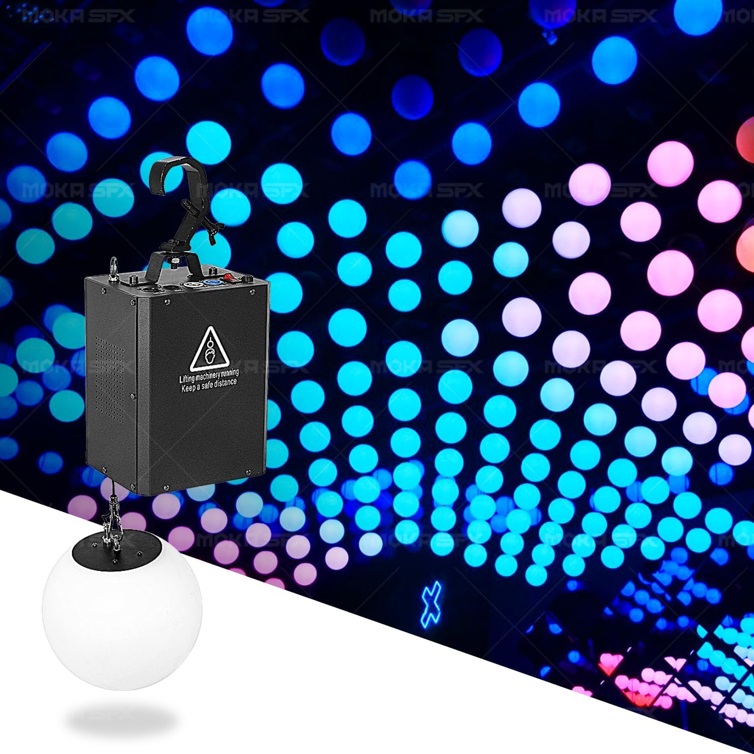 Amazon.com: 3D LED Light Lifting System DMX RGB LED Light Lift Ball ...
