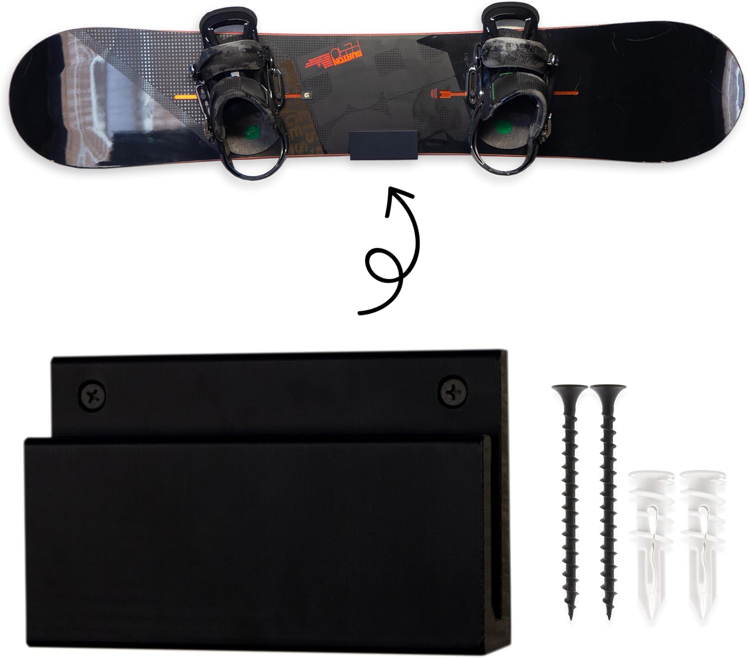 Amazon.com: Surfboard Solutions Snowboard Display Rack - Wall Mount ...
