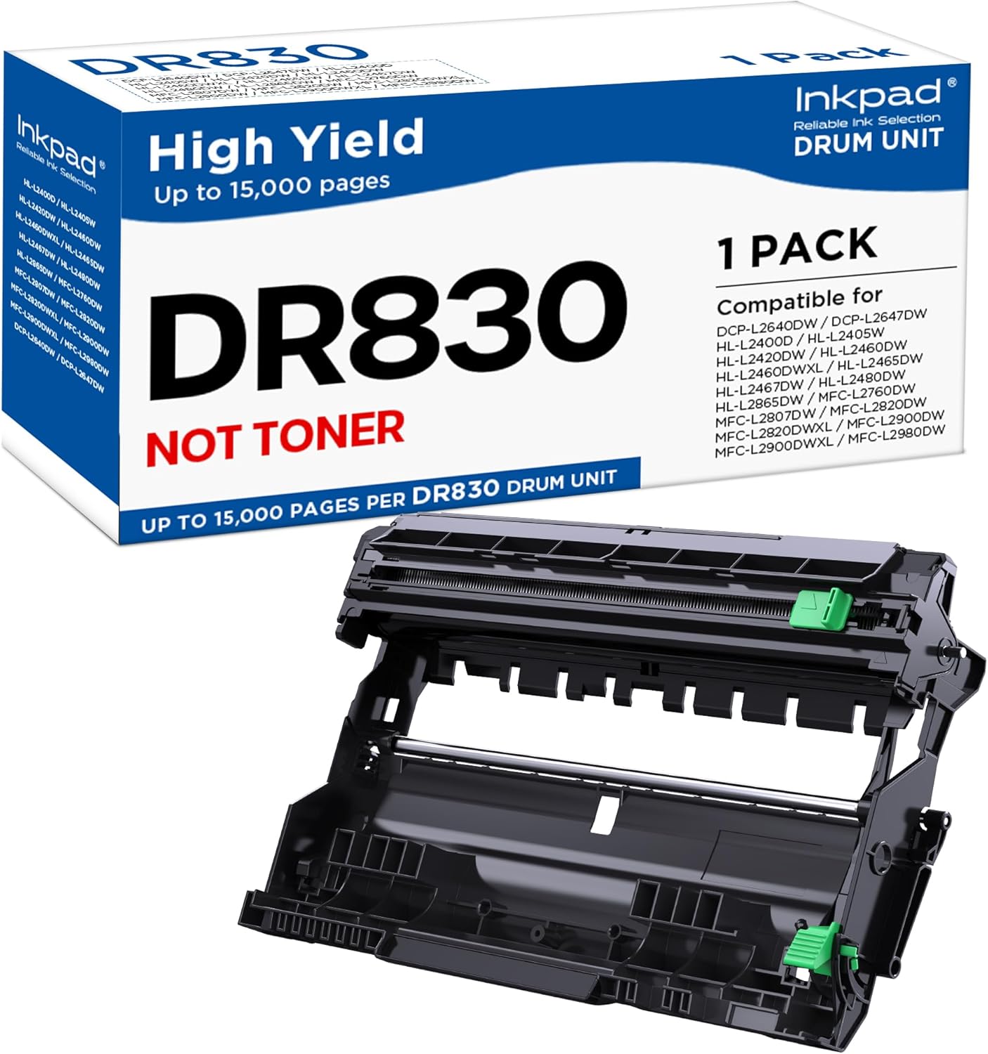 Amazon.com: iNKPAD DR830 Drum Unit 1 Pack (NOT Toner) Replacement for ...